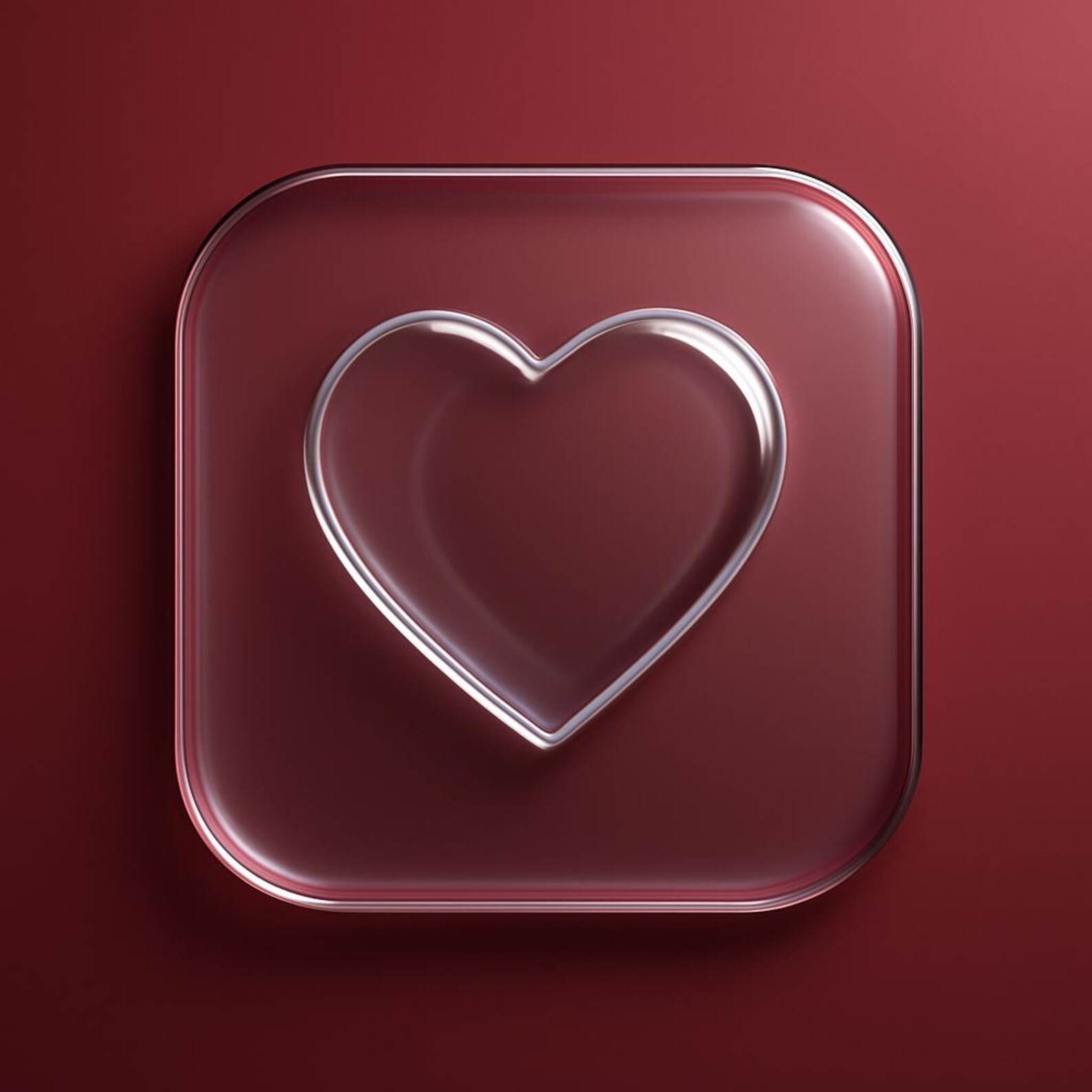 Burgundy Red Glass App Icon Pack: Ios Theme (digital Download, Lifetime ...