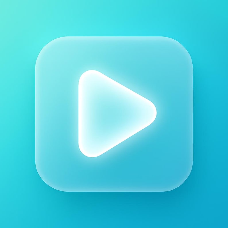 100 Cyan Glass Morphism Style App Icon Pack Ios & Popular Apps Lifetime ...