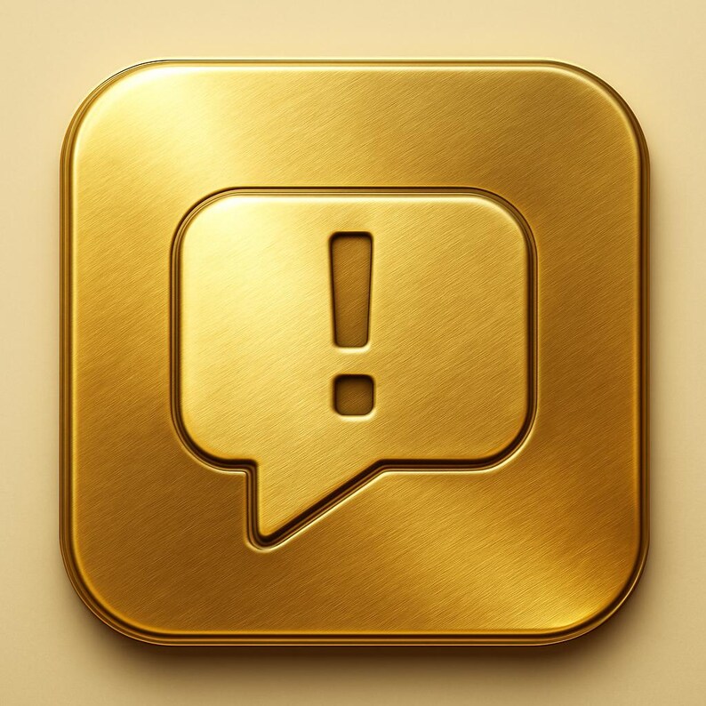 Golden Metal App Icon Pack (232 Icons): Ios Theme (digital Download ...