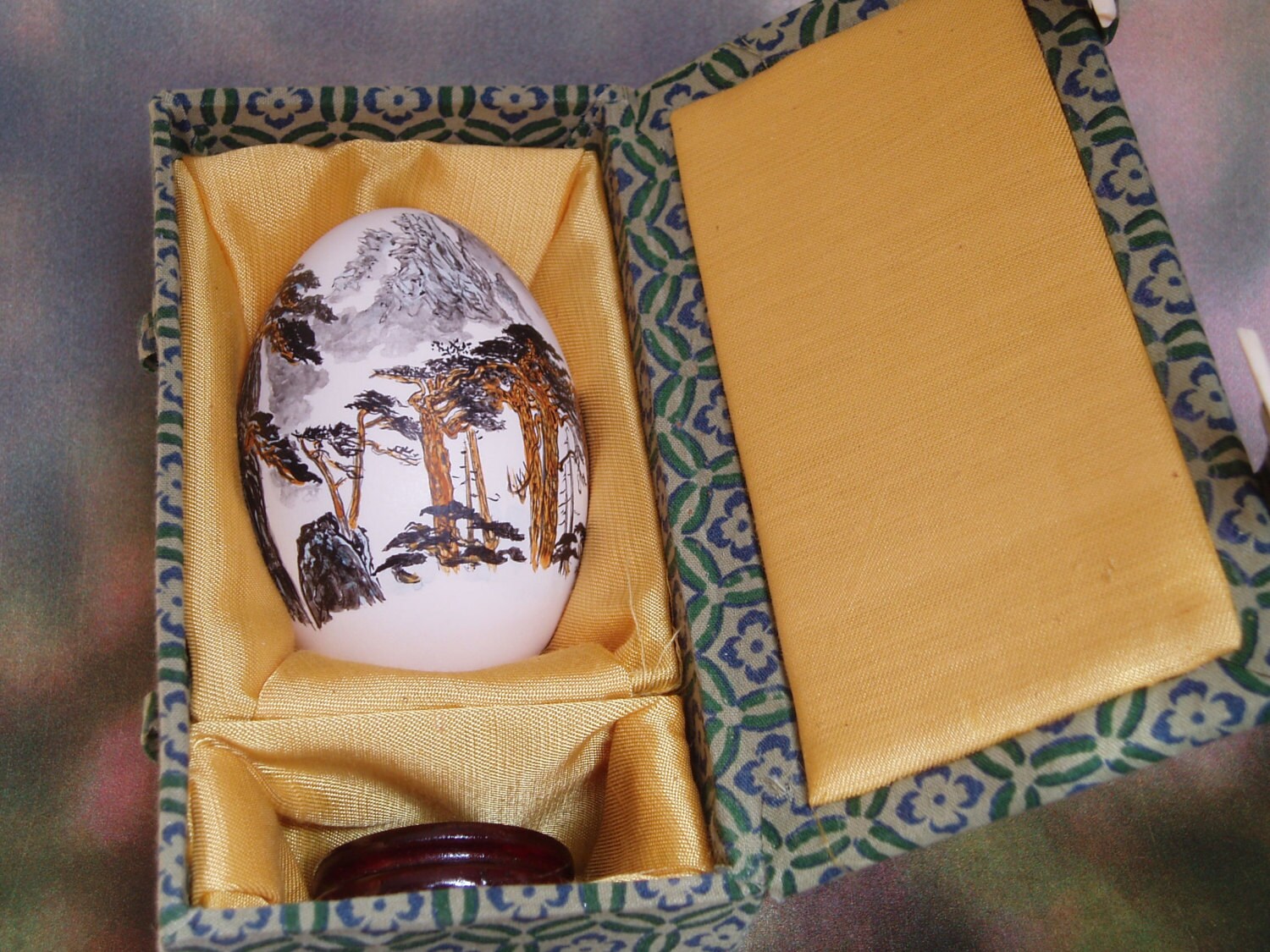 Hand Painted Goose Egg Shell/ Mountain Pine Tree/ Goose Egg Art - Etsy