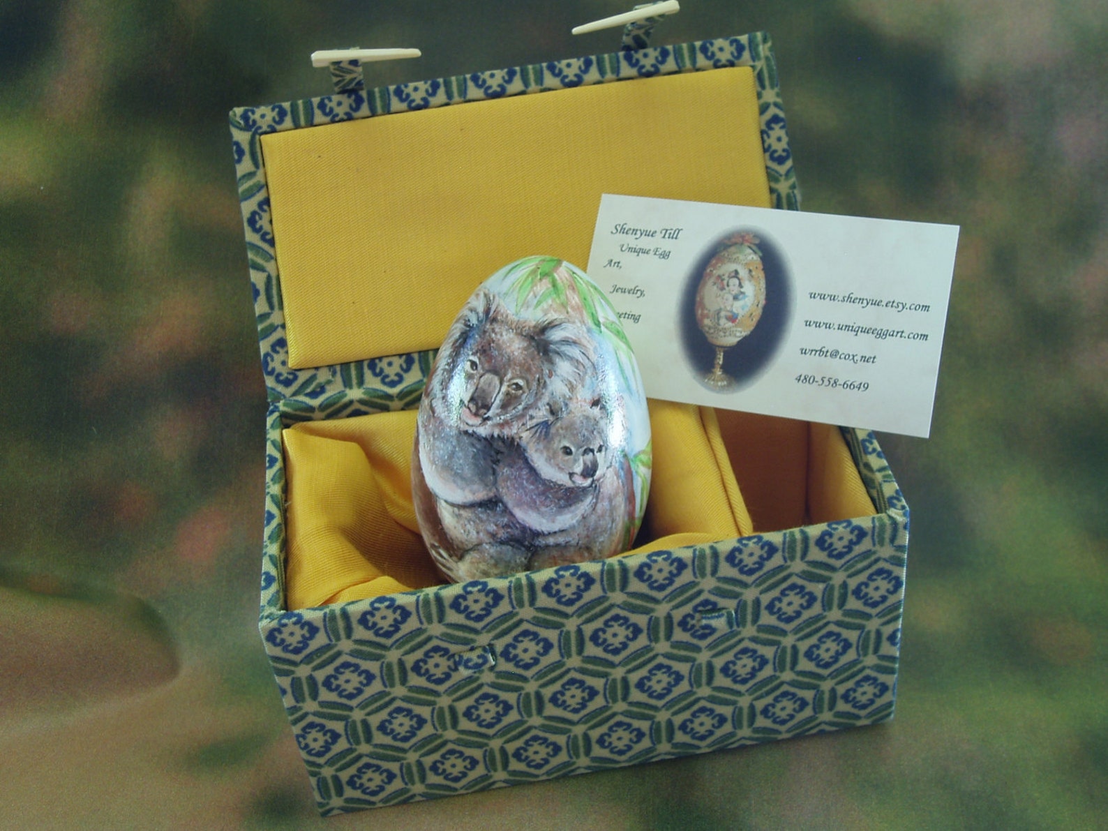 Koalas/ Hand Painted Goose Egg Shell/ Egg Art/ Love - Etsy