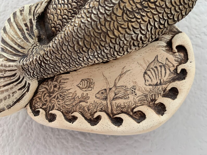 Mermaid Plaque Rare Vintage Rachel Badeau Moosup Valley Designs ...