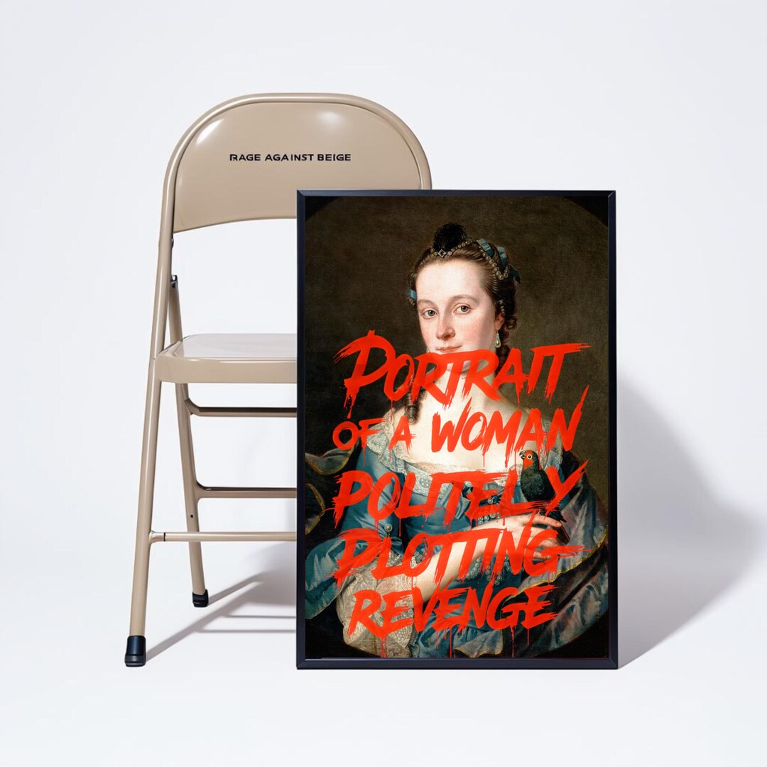 Digital Download Plotting Revenge Cottagecore Goth Poster – Empowered ...