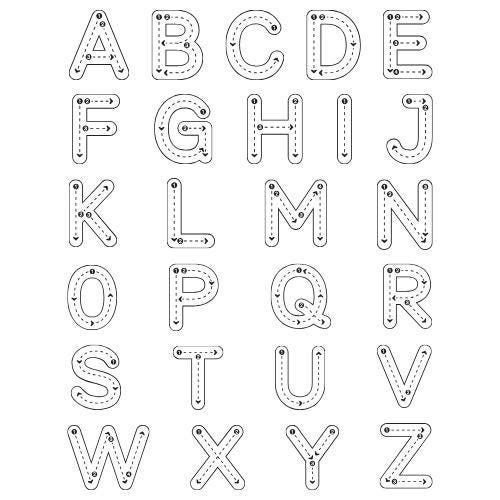 Alphabet Numbers Coloring Pages-prescholl Coloring Page-kindergarten ...