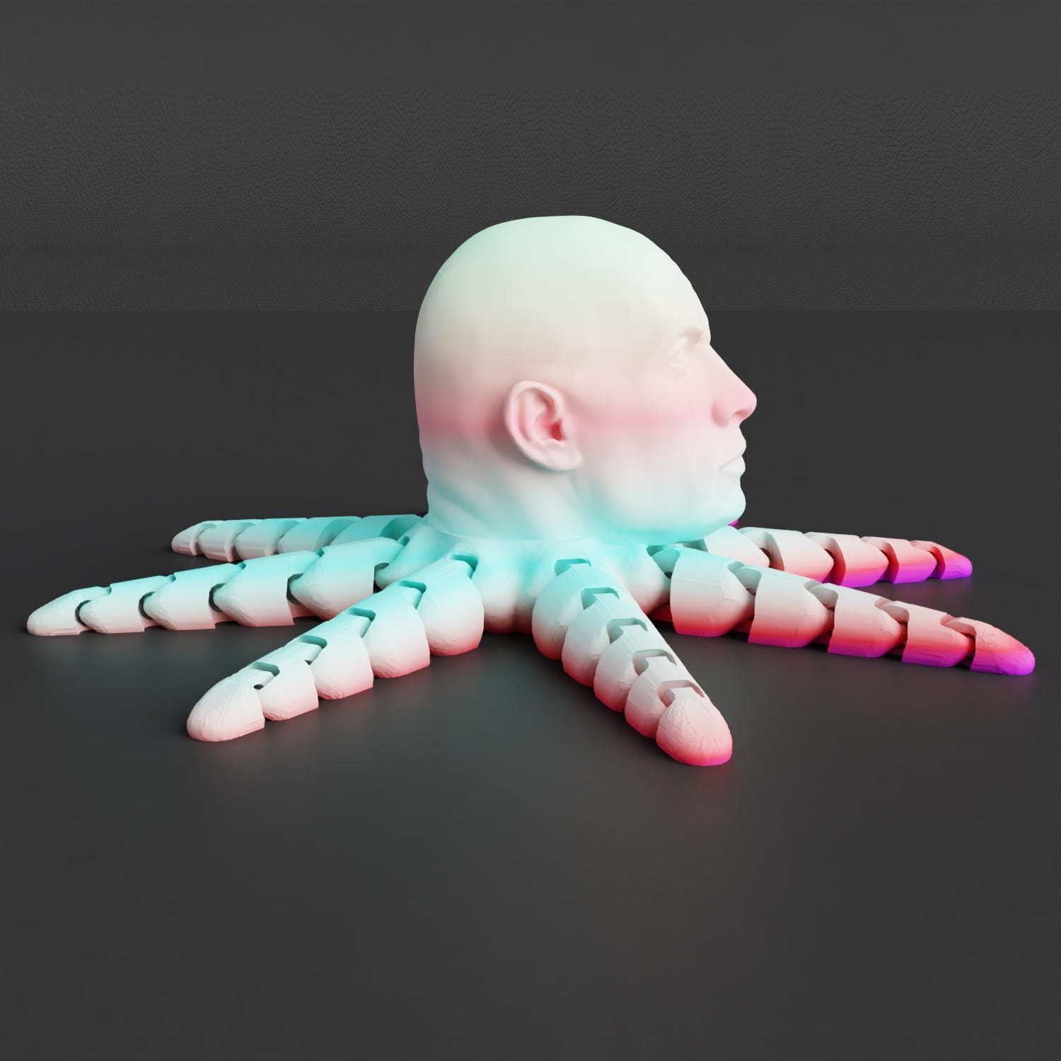 Articulated Rocktopus STL File | 3D Printable Octopus Rocker Model ...