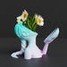 Surreal Face Flower Pot STL | 3D Printable Artistic Planter | Head Vase ...