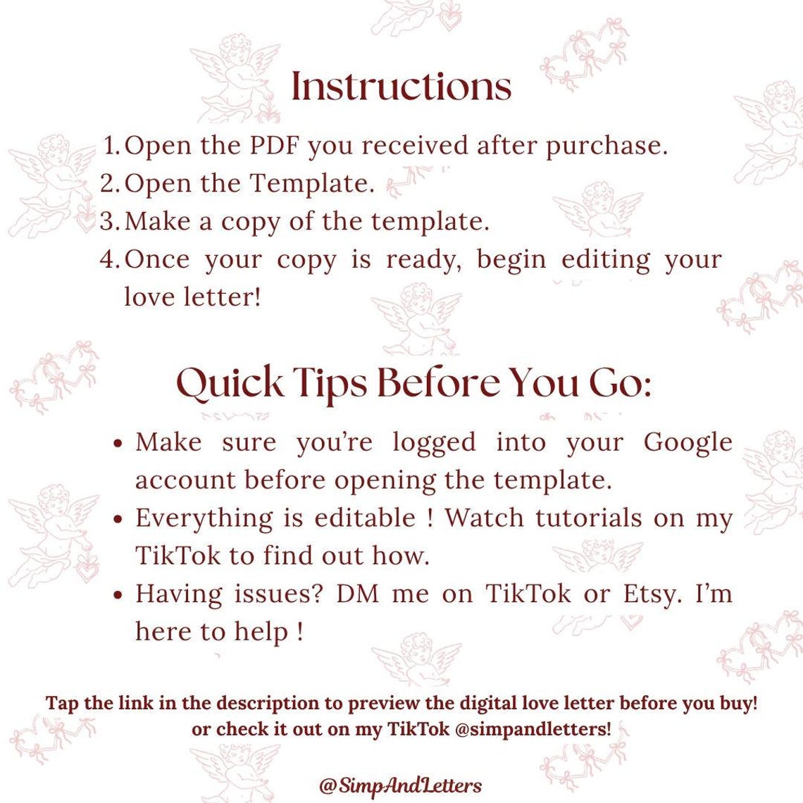 Interactive Digital Love Letter Template | Customizable Digital Gift ...