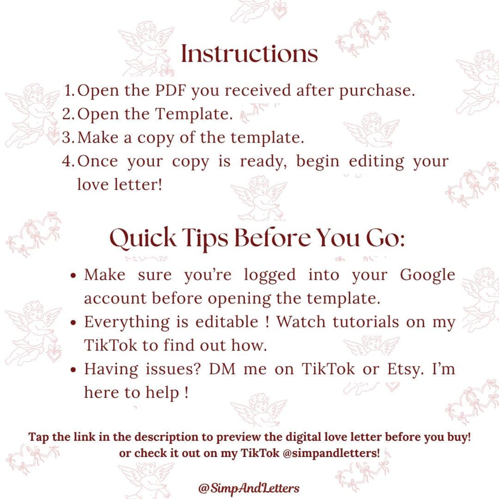 Interactive Digital Love Letter Template | Customizable Digital Gift ...