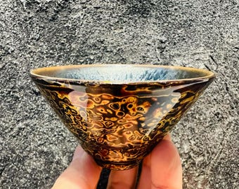 Chinese Lacquer Tea Cup/teaware/jianzhan/black Glaze Teaware/heaven ...
