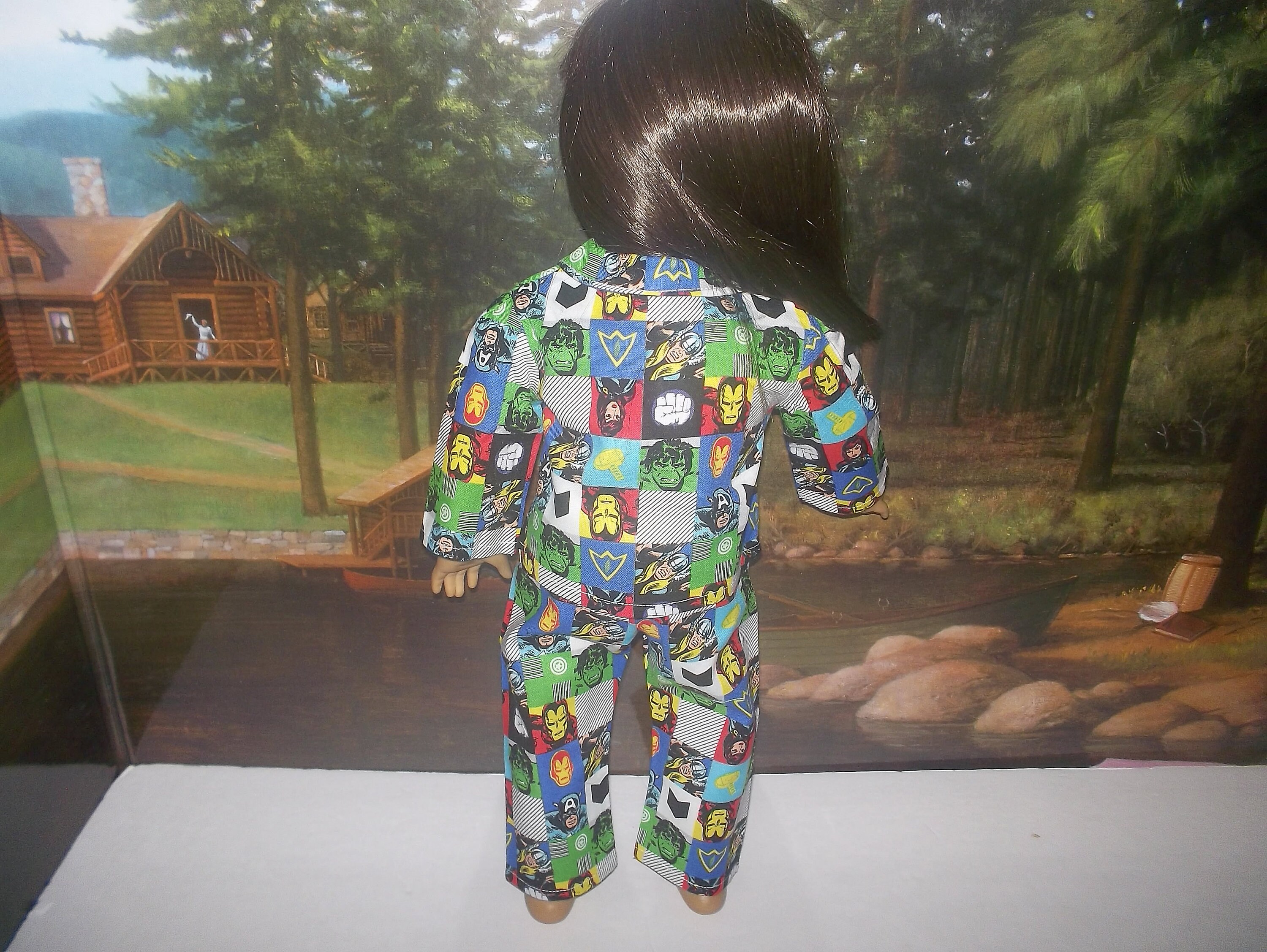 Marvel Comics Hulk Avengers Captain America Thor Pajamas Fits 18 ...