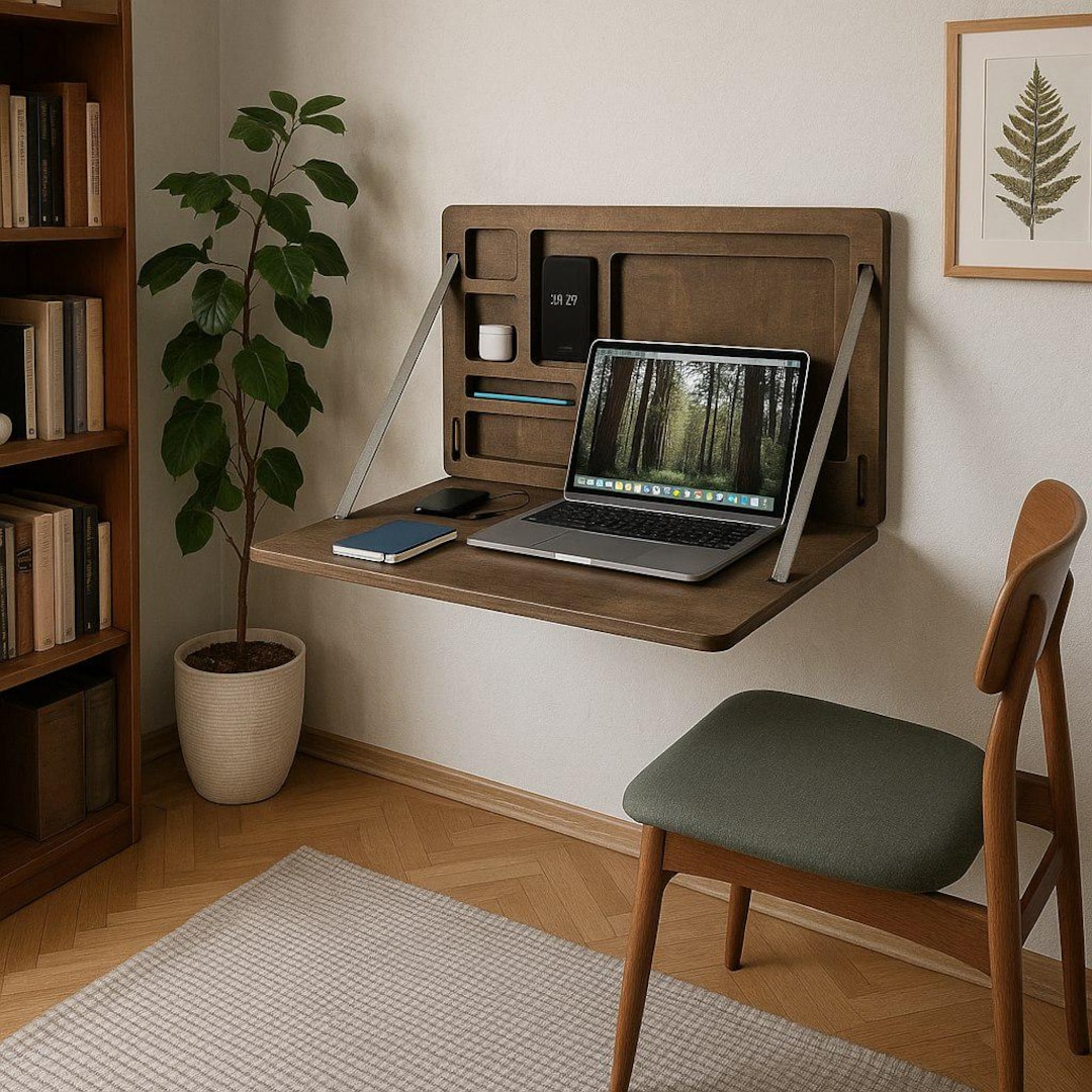 Wall Desk Small Working Desk Murphy Desk Table Wall Mounted Study Table Gift for Student Murphy ...