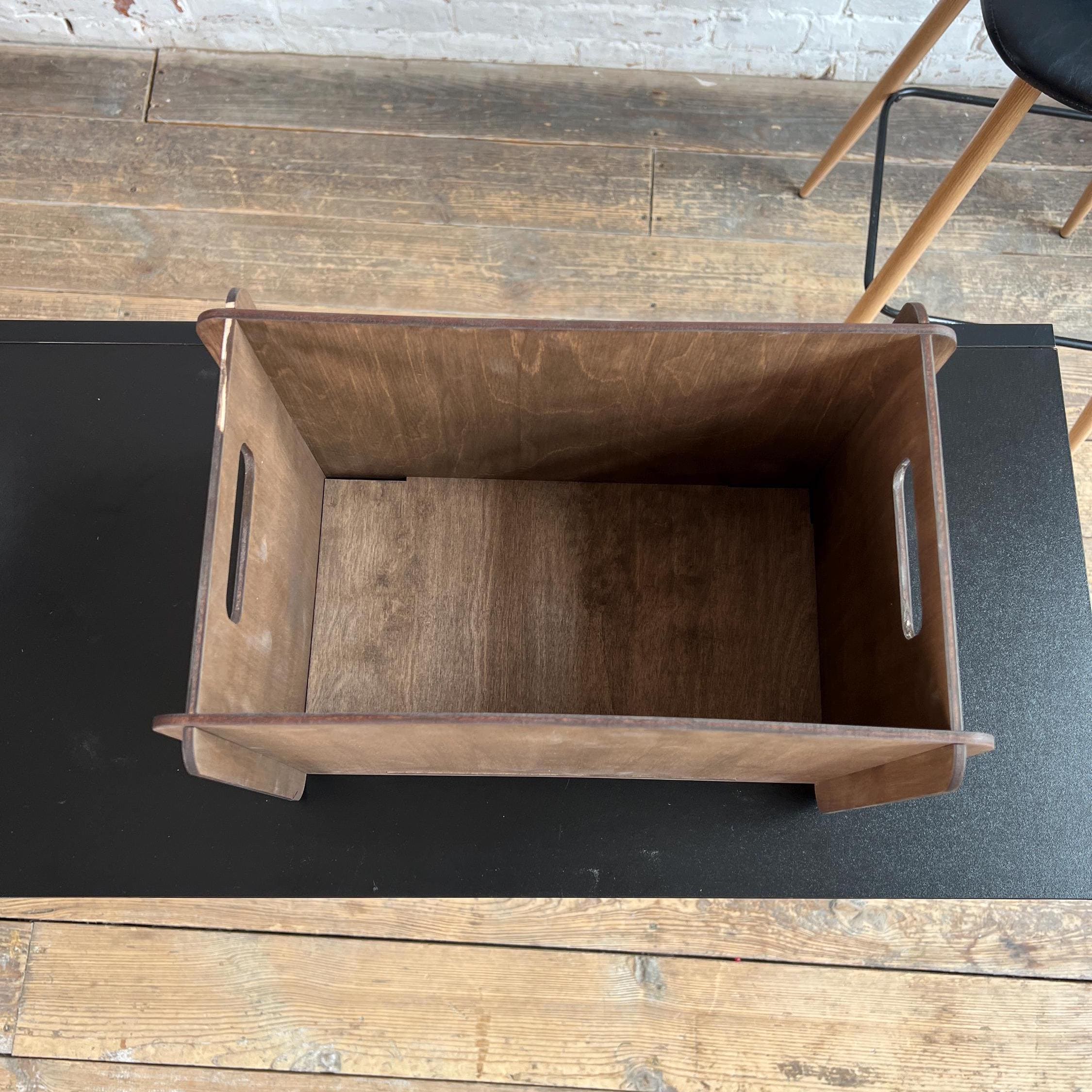 Vinyl Record Box Wooden Record Crate Vinyl Collector Gift Vinyl Record ...