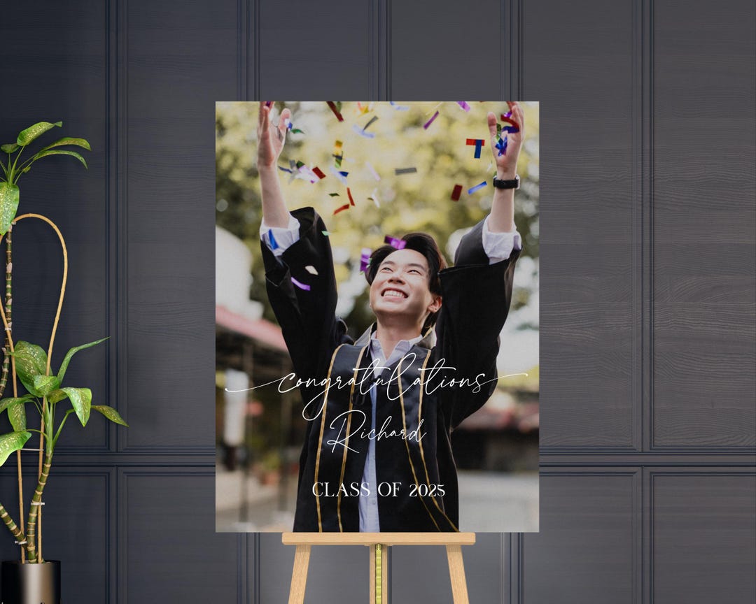 Class of 2025 Graduation Poster College Graduation Party Sign Custom ...