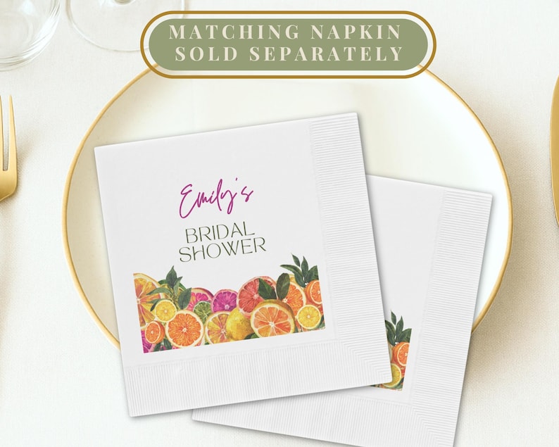Citrus Bridal Shower Welcome Decor Fruit Theme Bridal Brunch Welcome ...