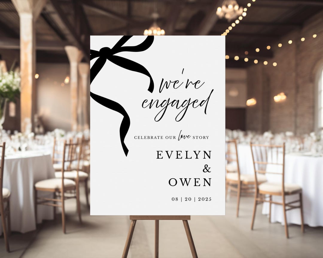 Custom Acrylic Engagement Party Sign Personalized Engagement Dinner ...