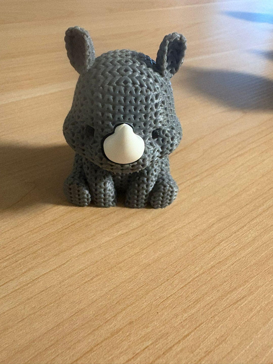 3D Printed Knit Rhino Figurine | Rami the Rhino – the Gentle Strength ...