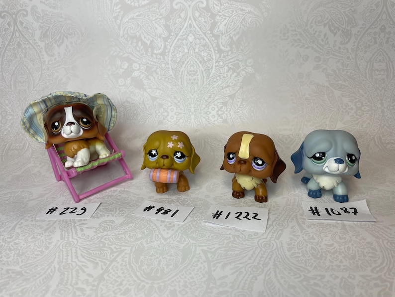 Littlest Pet Shop LPS Hasbro Collie #237 #363 #893 French Bulldog #1757 ...