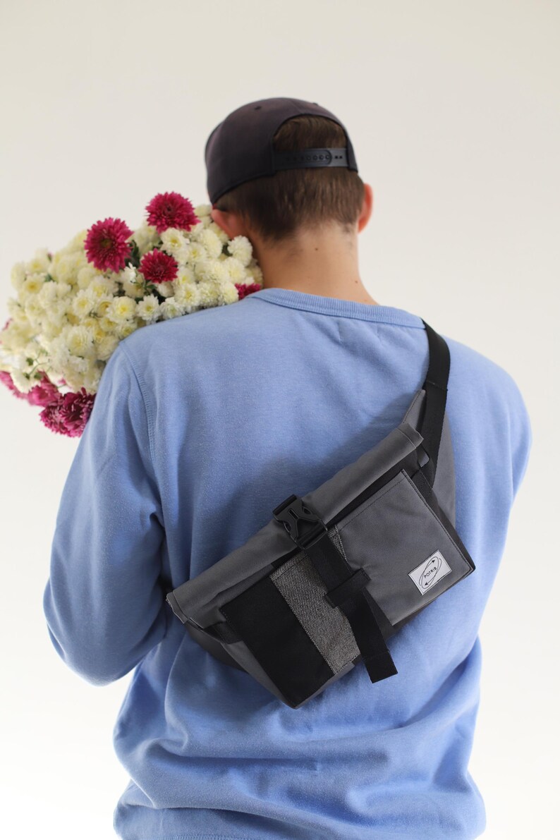 Eco-friendly Crossbody Bum Bag, Unisex Recycled Fanny Pack, Custom ...