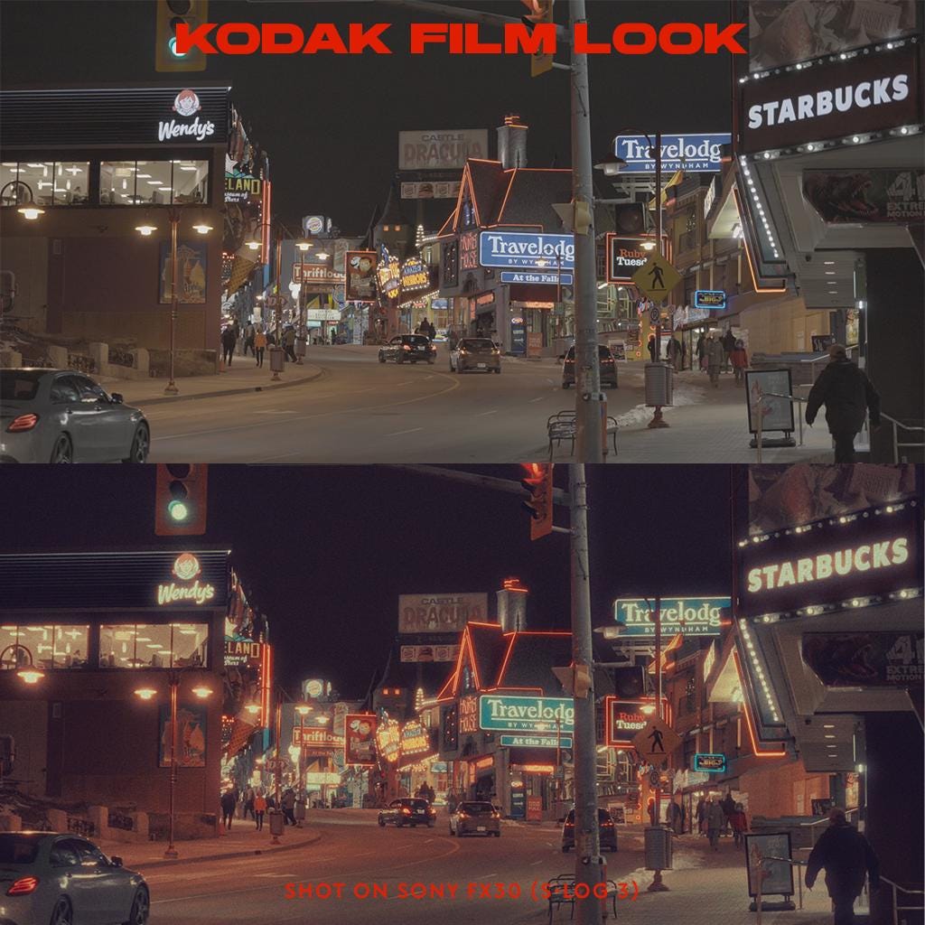8 Kodak Film Look Video Lut + Halation + Bloom + Film Grain Effect ...