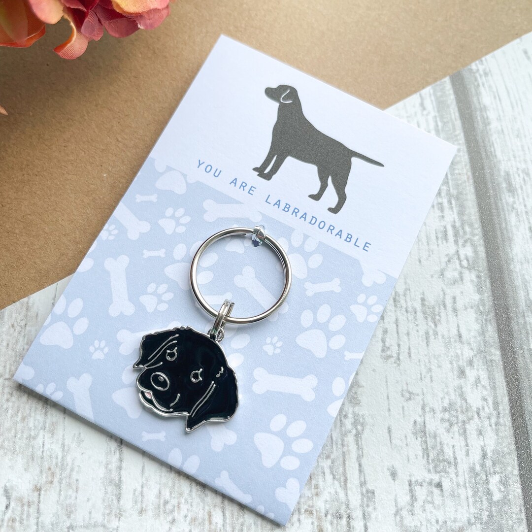 You Are Labradorable - Black Labrador Charm Keyring (dog Breeds, Lab ...