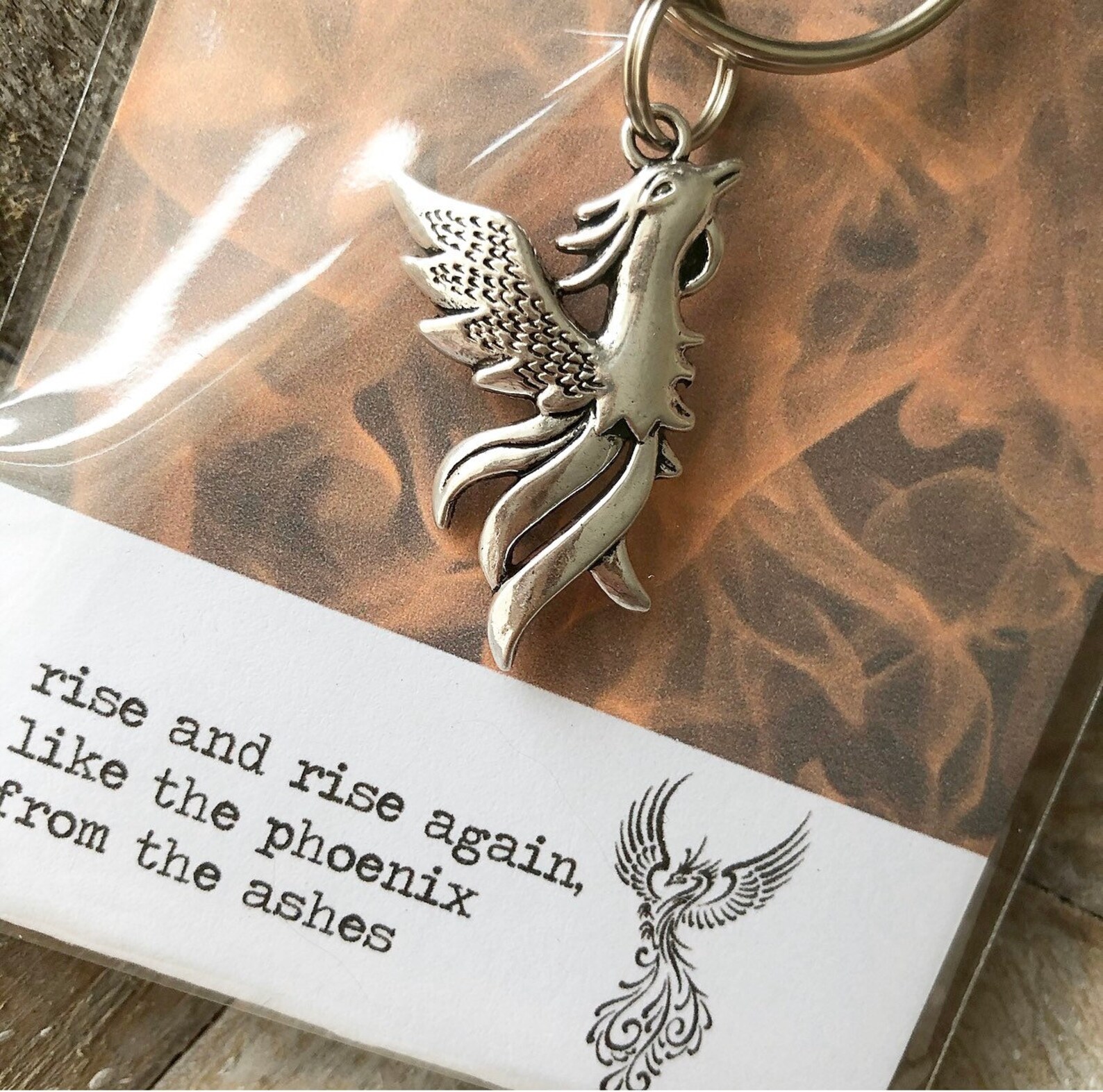 Rise and Rise Again Like the Phoenix From the Ashes Silver | Etsy