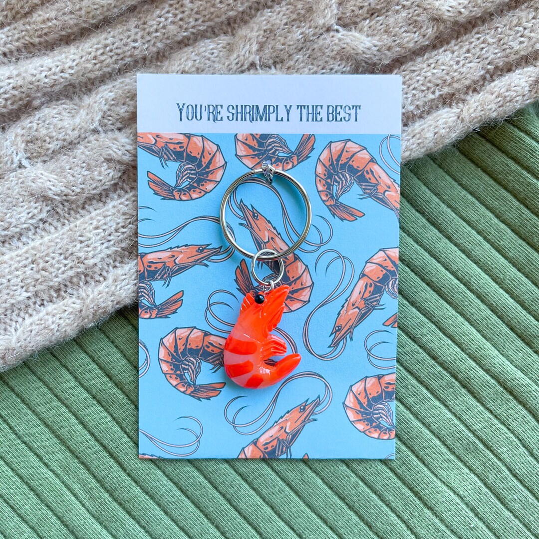 You’re Shrimply the Best! - Prawn Charm Keyring - Etsy