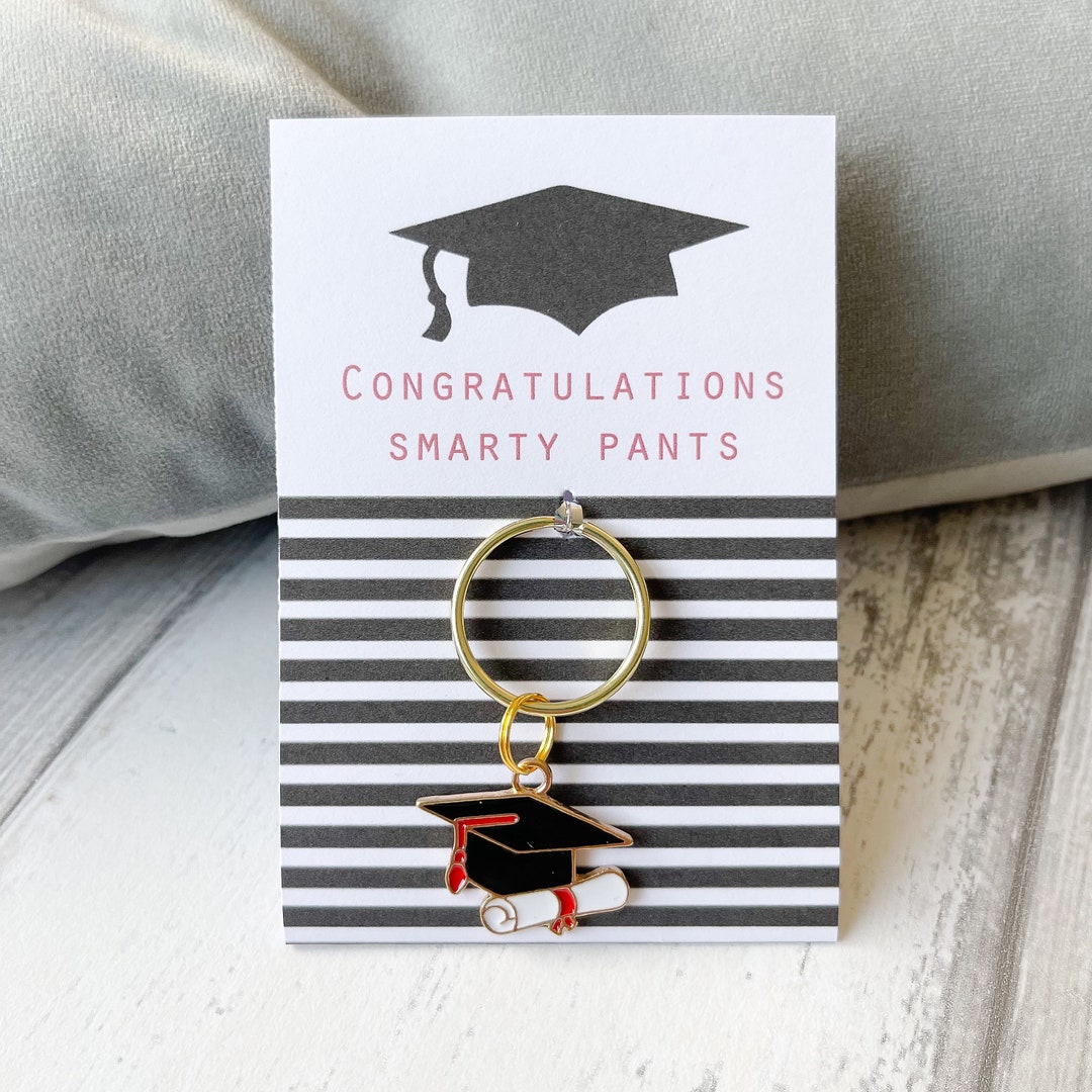 Congratulations Smarty Pants Graduation Charm Keyring - Etsy