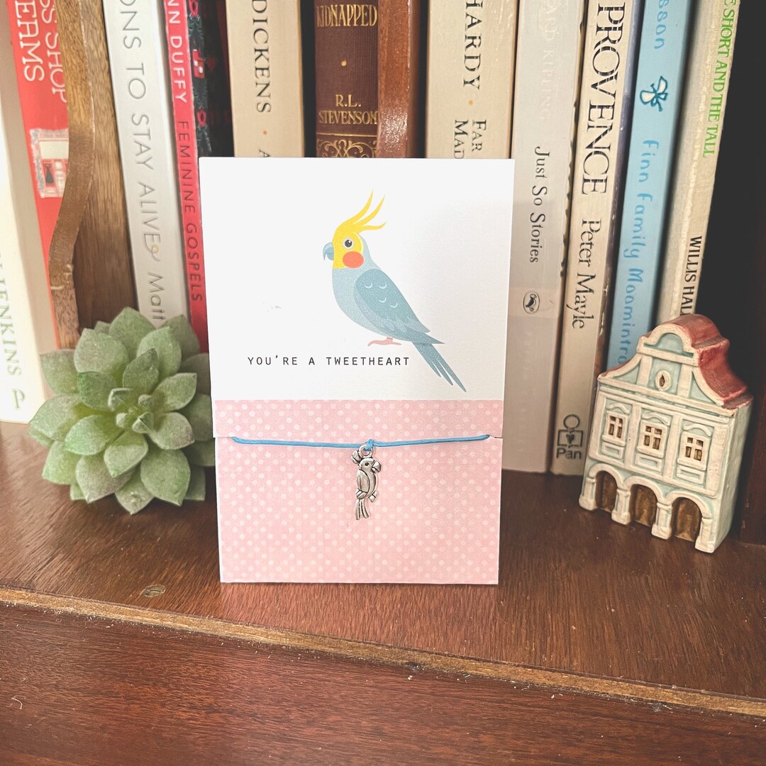 You're A Tweetheart Cockatiel Bird Wish or Silver Chain Bracelet ...