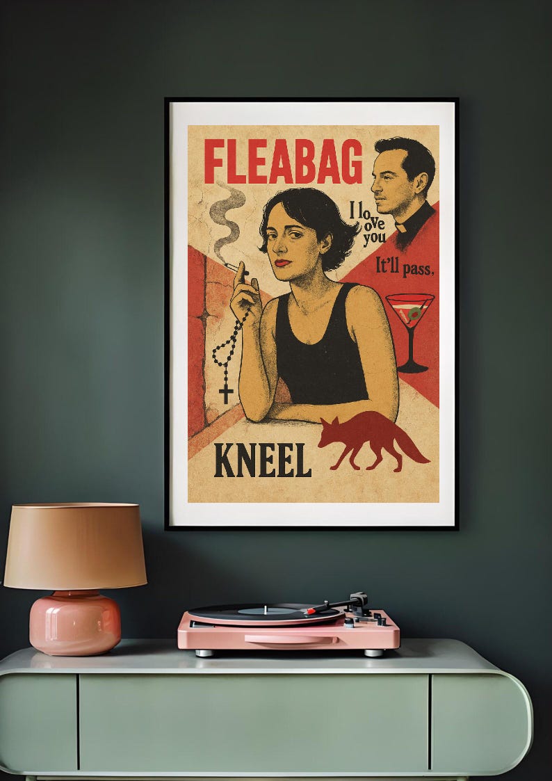 Fleabag Poster • Fleabag Priest • Digital Print • Pop Art Poster ...