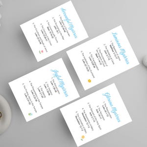 Catholic Rosary Prayer Cards: Mysteries Guide (printable PDF) - Etsy