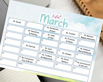 Catholic Liturgical Calendar: February Saints & Feast Days 2026 (PDF ...