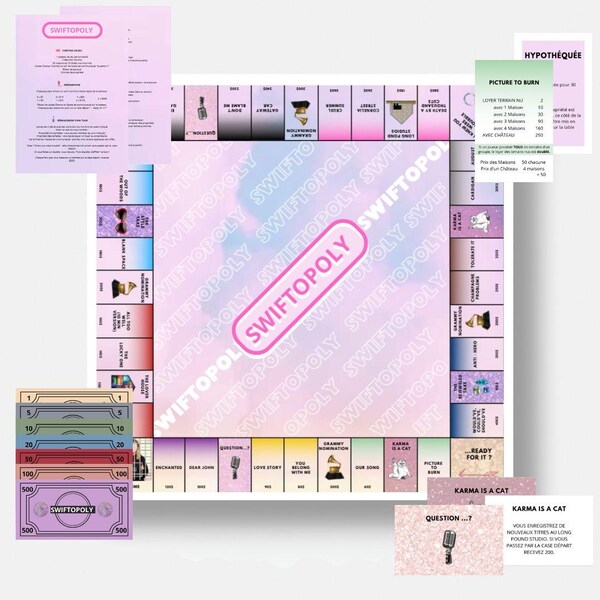 Taylor Swify Monopoly - Etsy