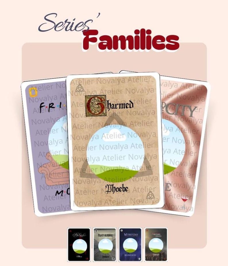 7 Families TV Series Game | Printable Canva Template | Personalized ...