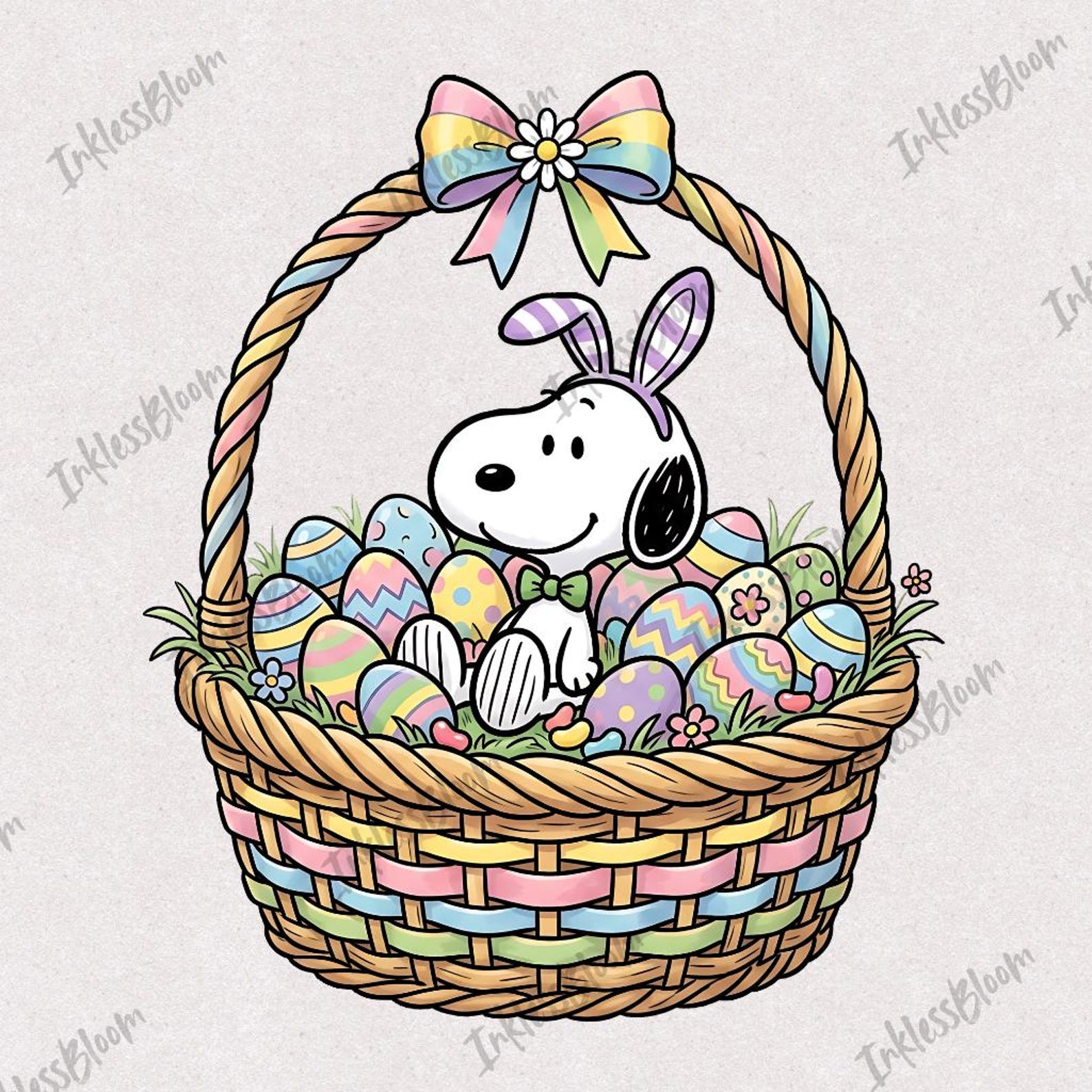 Snoopy Dog, más de 200 PNG de Snoopy de Pascua y primavera, PNG de ...