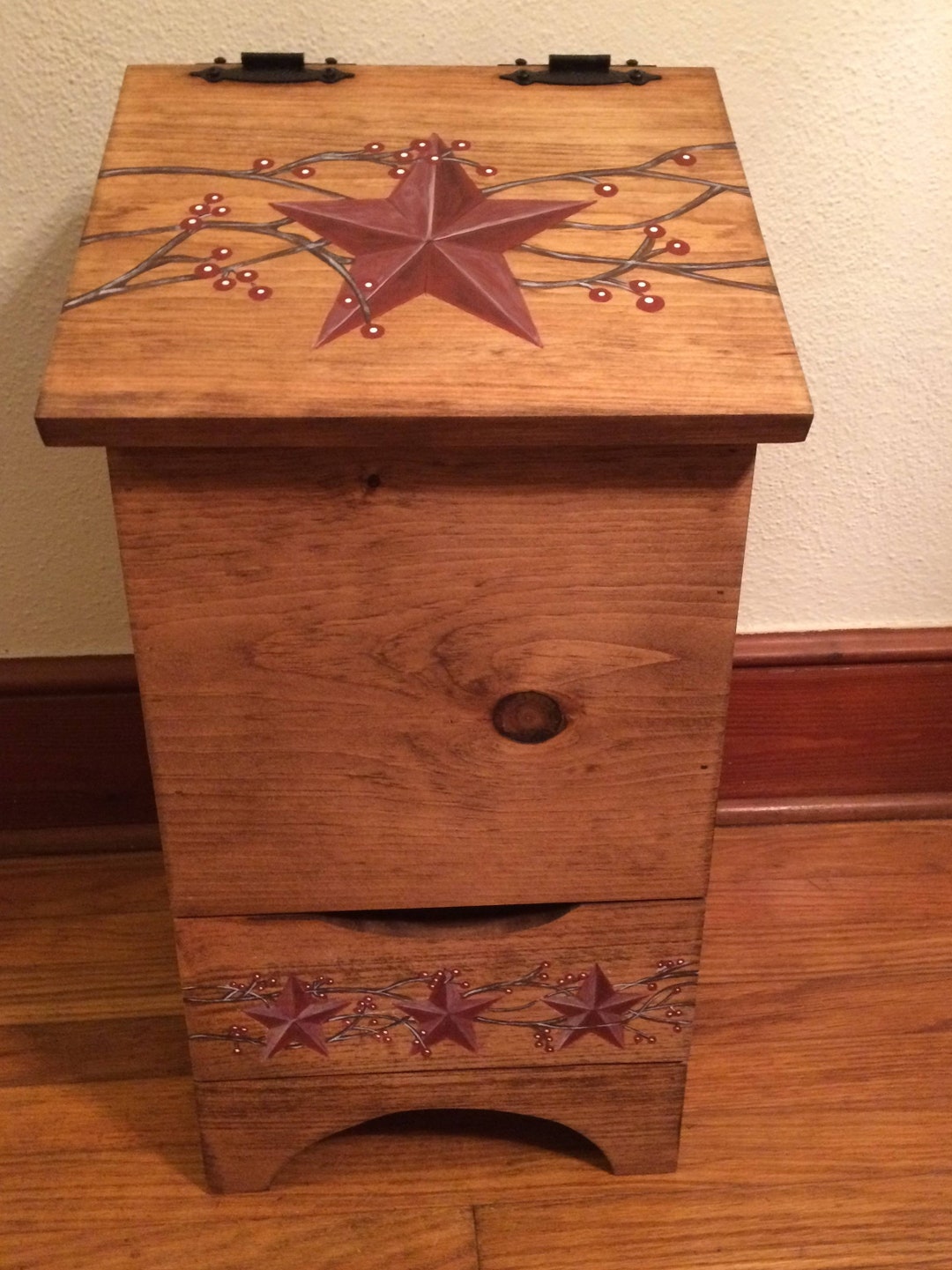 Potato Bin, Potato Onion Bin, Vegetable Bin, Primitive Star Decor ...