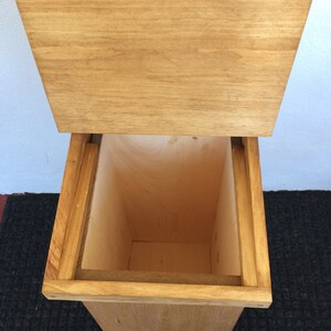 Wooden Trash Bin,handmade Wooden Trash Bin,primitive Decor,kitchen ...