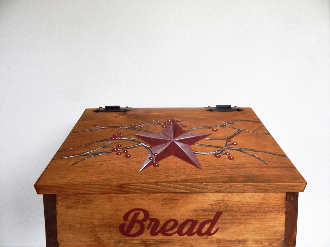 Bread Box, Wooden Bread Box, Primitive Bread Box, Primitive Decor ...