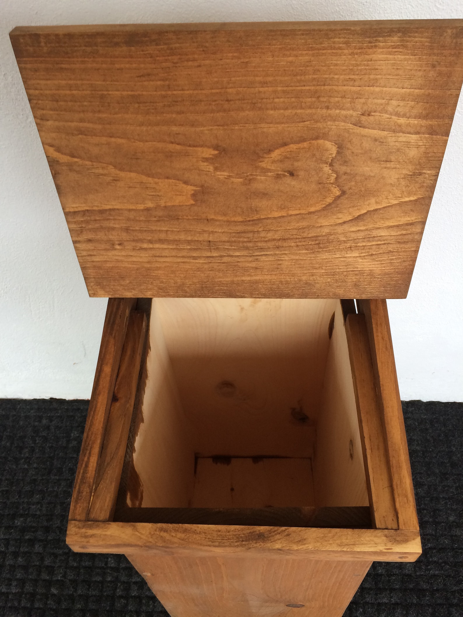 Trash Bin,wooden Trash Bin,trash Container,primitive Decor,rustic Decor ...