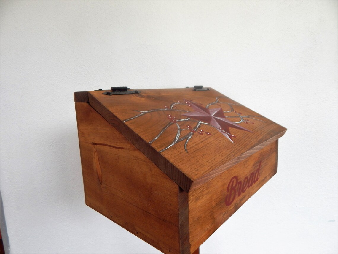 Bread Box Wooden Bread Box Primitive Bread Box Primitive - Etsy