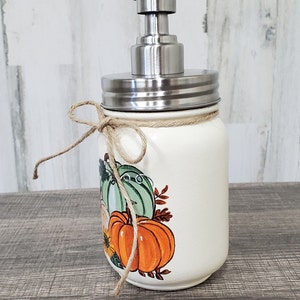 Soap Dispenser,fall Decor,kitchen Soap Dispenser,mason Jar Decor,hand ...