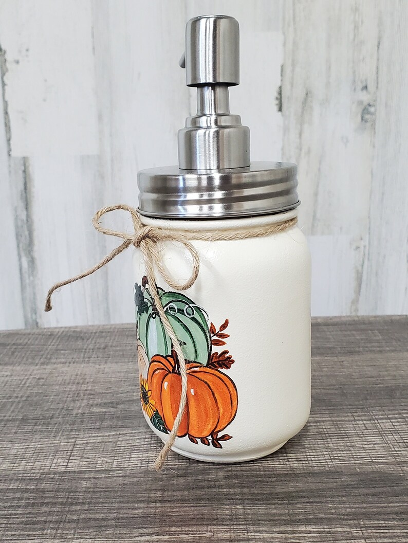 Soap Dispenser,fall Decor,kitchen Soap Dispenser,mason Jar Decor,hand ...