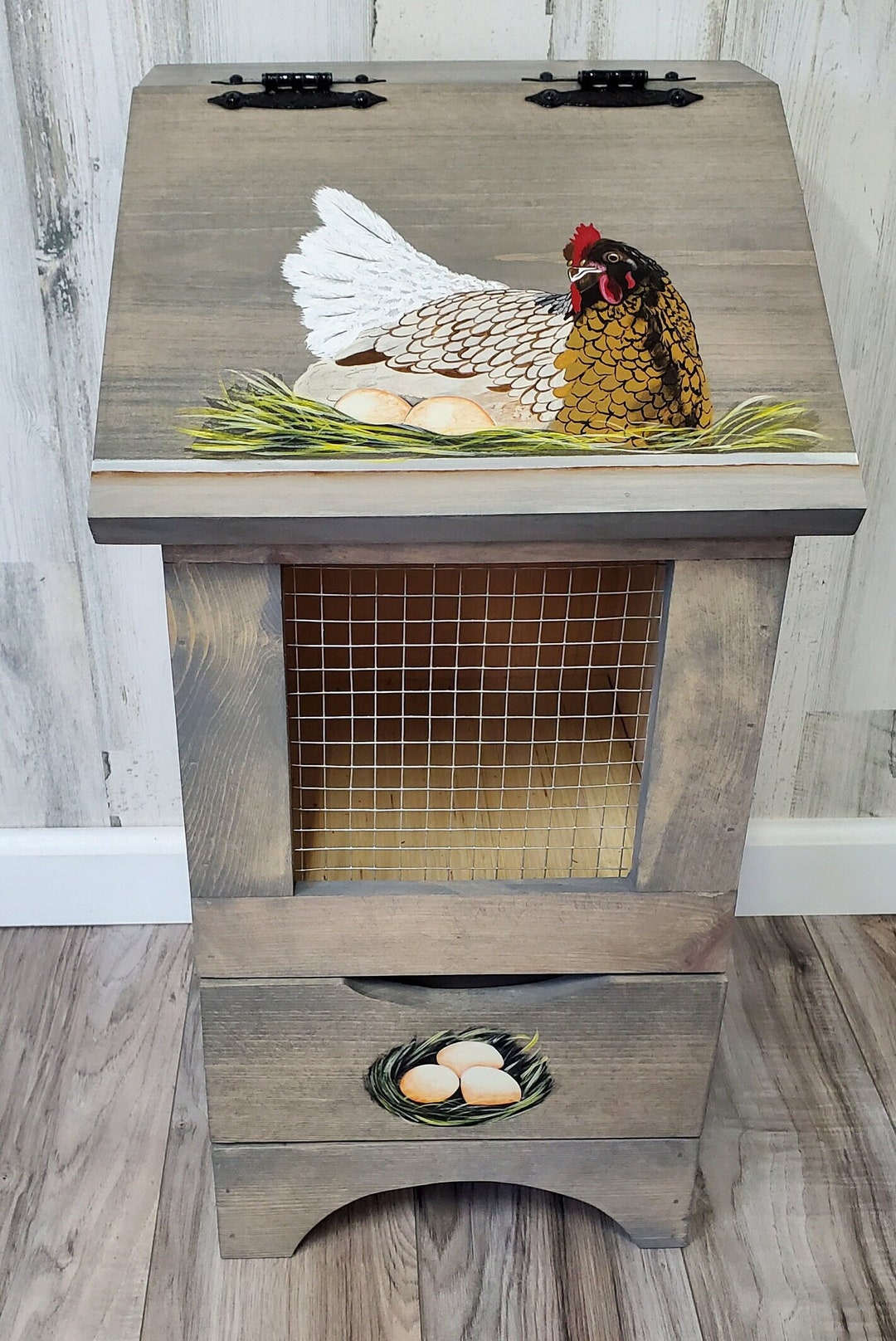 Potato Onion Bin,vegetable Bin,chicken Decor,farmhouse Decor ...