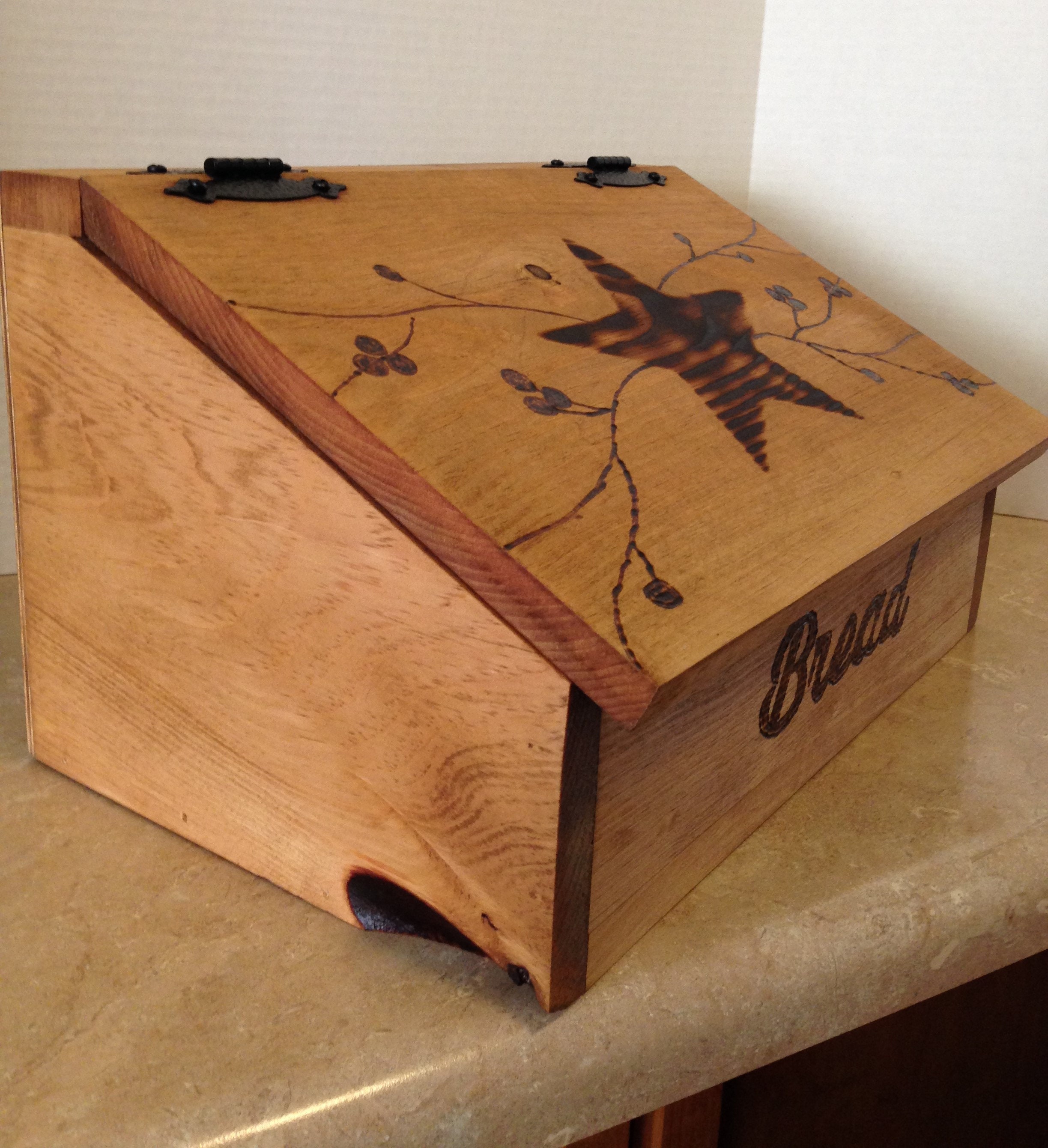 Bread Box, Kitchen Bread Box, Wooden Bread Box, Primitive Bread Box ...
