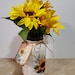 Mason Jar Decor,sunflower Decor,farmhouse Decor,decoupaged Jar,hand ...