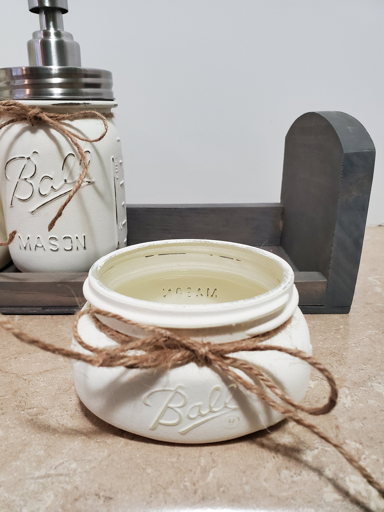 Mason Jar DecorMason Jar Kitchen SetMason Jar soap | Etsy