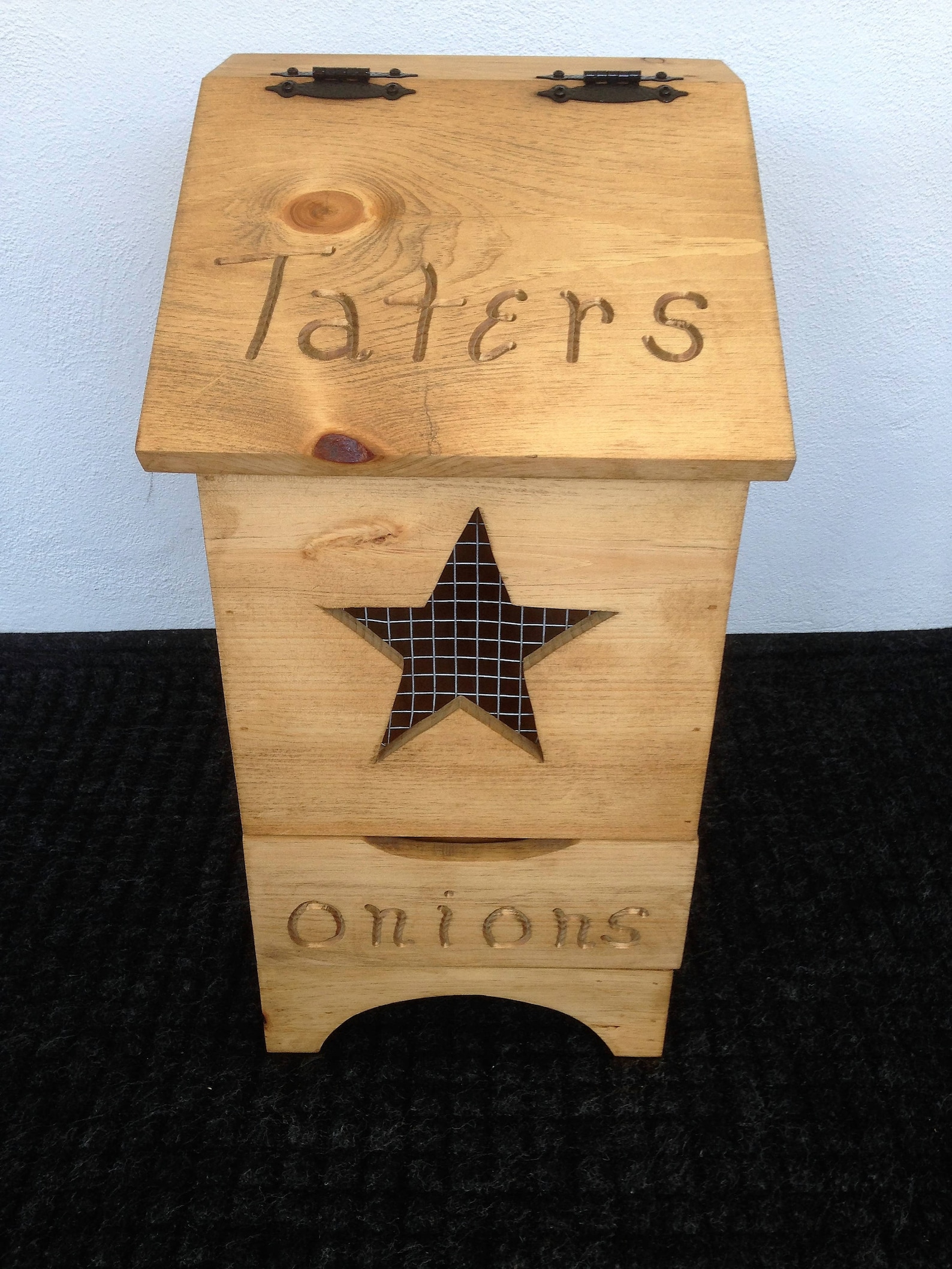 Potato Bin, Tater and Onion, Kitchen Storage Vegetable Bin, Box for ...