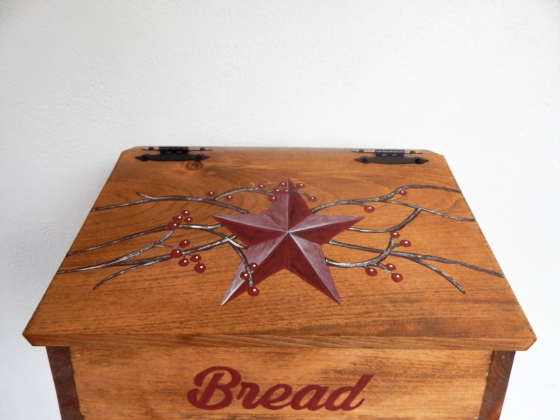 Bread Box Wooden Bread Box Primitive Bread Box Primitive - Etsy