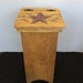 Wooden Trash Bin,handmade Wooden Trash Bin,primitive Decor,kitchen ...