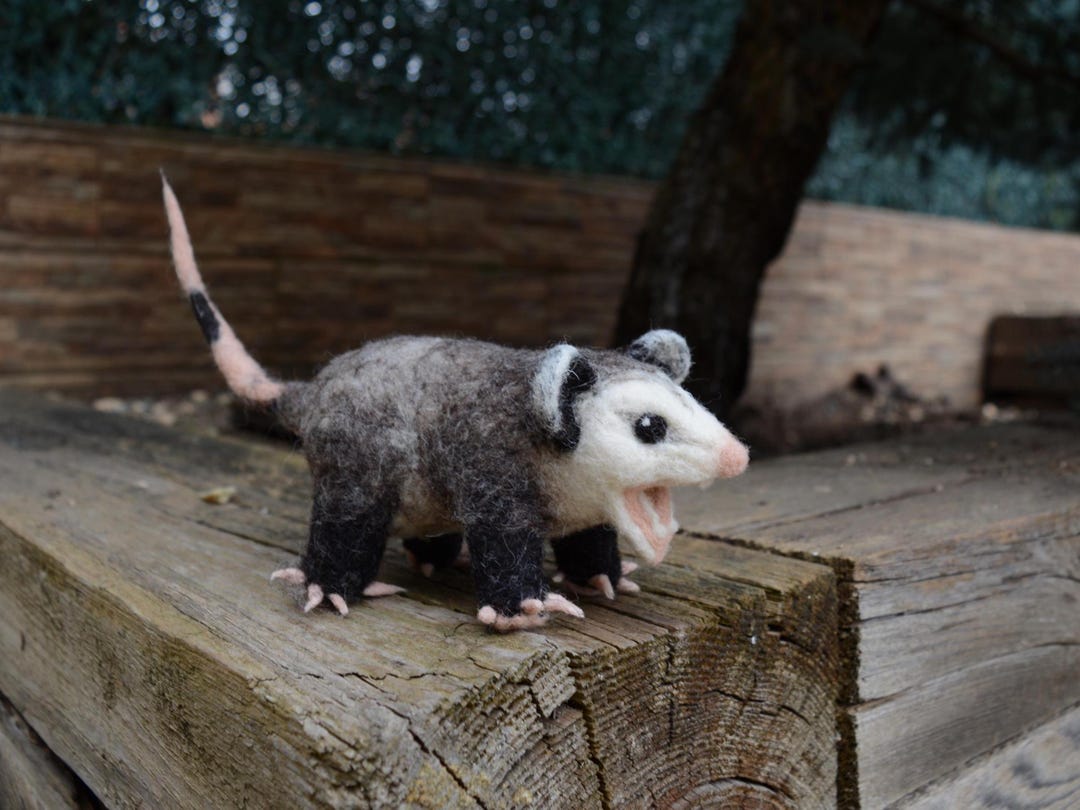 Custom Silly Screaming Opossum Felt Plush. Funny Animal Meme Made to ...