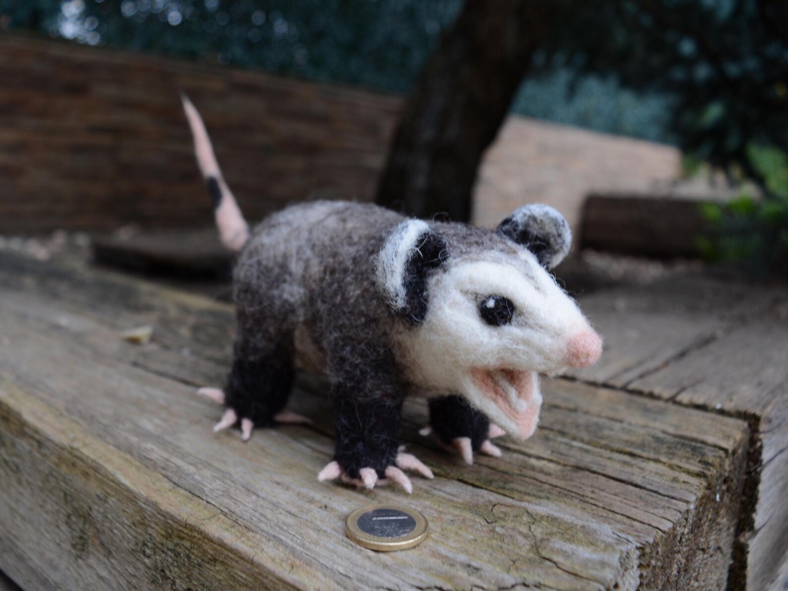 Custom Silly Screaming Opossum Felt Plush. Funny Animal Meme Made to ...